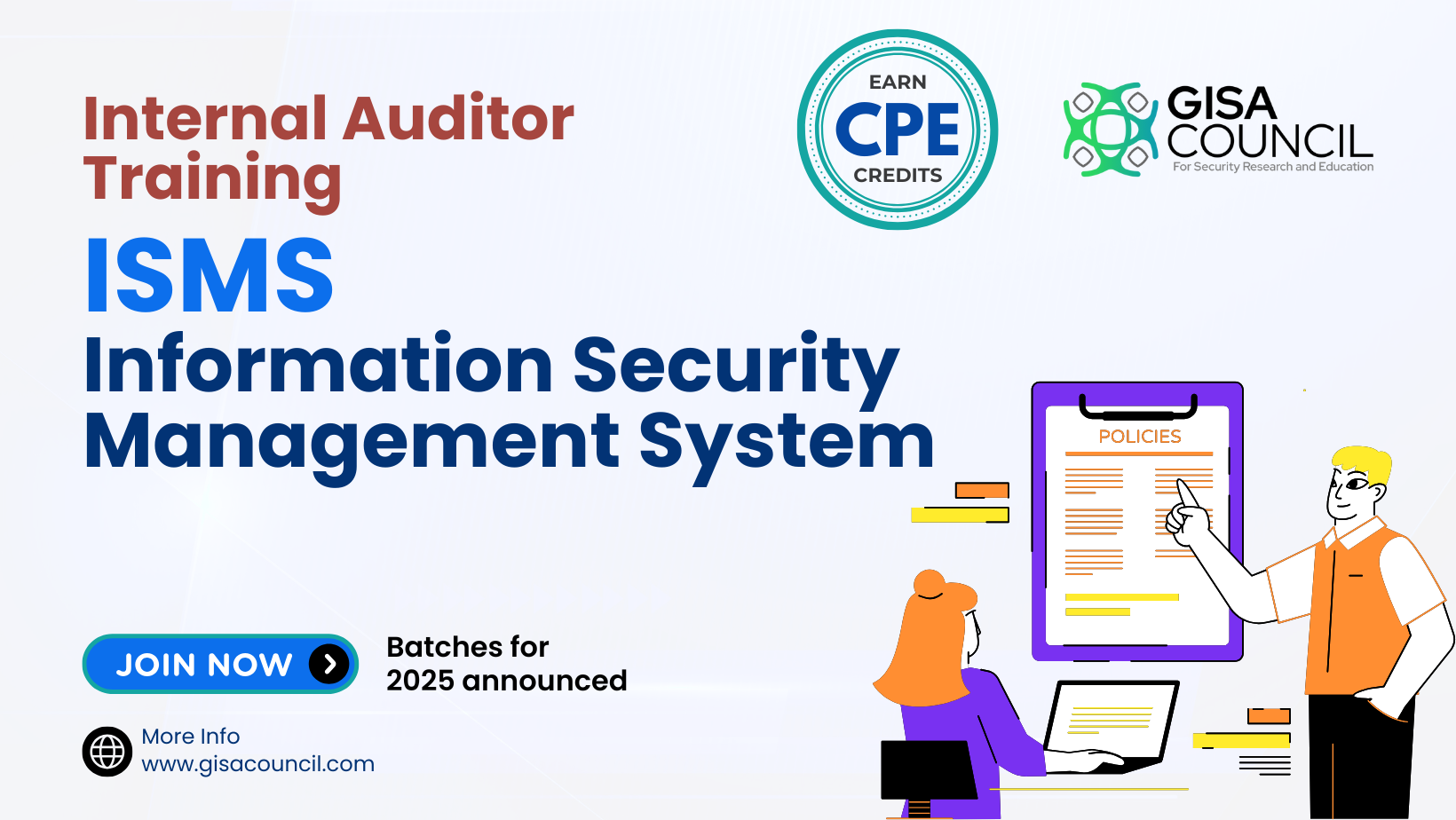 Internal Auditor Training on ISMS | Earn CPE Credits